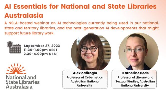 Webinar: AI essentials for NSLA libraries - National and State ...