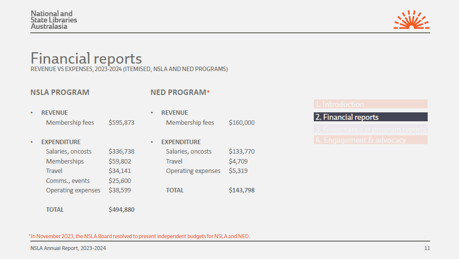 Annual report - National and State Libraries Australasia